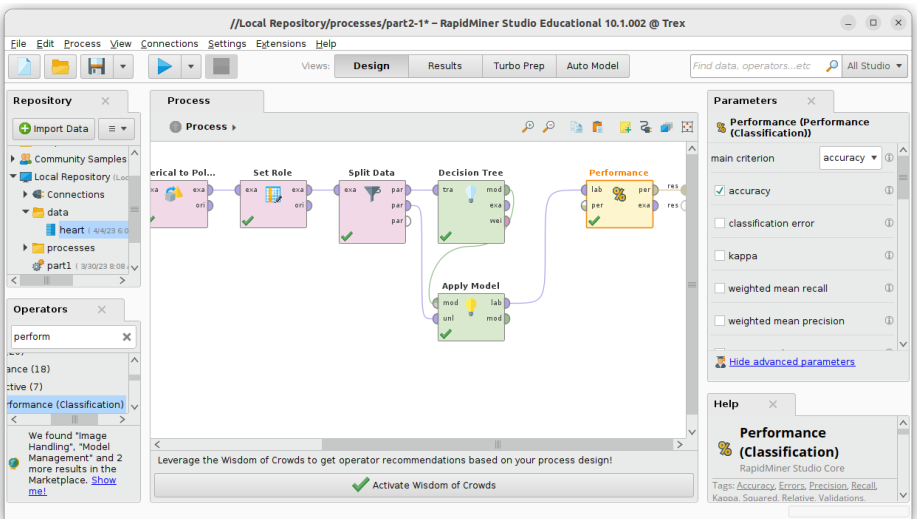K-Cross Fold Validation and Decision Tree Analysis using RapidMiner | Negin Rahimi